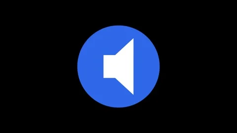 Loud speaker icon blue color simple shap... | Stock Video | Pond5