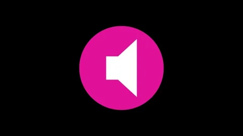 Loud speaker icon pink color simple shap... | Stock Video | Pond5