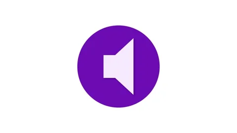 Loud speaker icon purple color simple sh... | Stock Video | Pond5