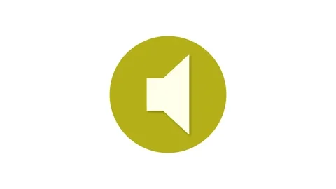 Loud speaker icon yellow color simple sh... | Stock Video | Pond5