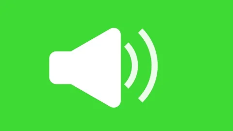 Loud speaker volume green screen video. | Stock Video | Pond5