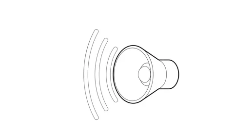 Loud, volume up icon animation | Stock Video | Pond5