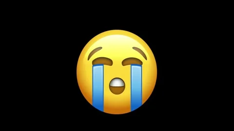 Loudly Crying Face Emoji Animated Video ... | Stock Video | Pond5