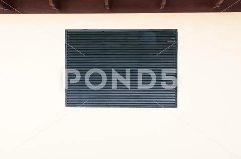 Louvers shutter on the wall. louvers shutter facade. louvers shutter ...