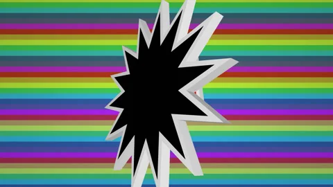 Love comic pop art text against colorful... | Stock Video | Pond5