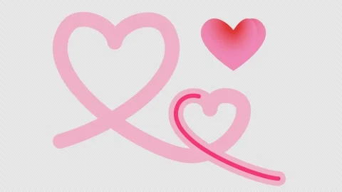 Love connection in a cartoon animation. ... | Stock Video | Pond5