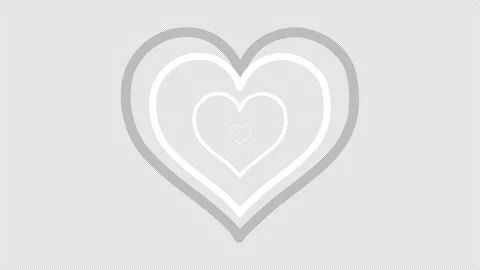 Love Heart Outline Shape Animation 1 | Stock Video | Pond5