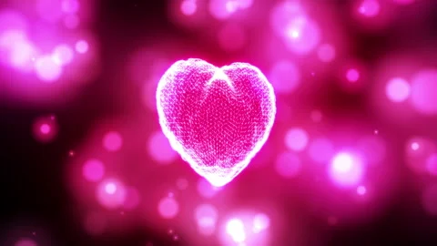 love heart particle loop animation backg... | Stock Video | Pond5
