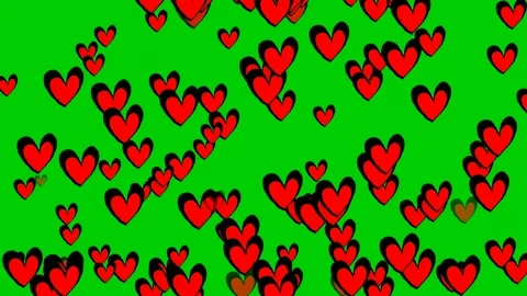 Love Hearts sign symbol icons animation ... | Stock Video | Pond5