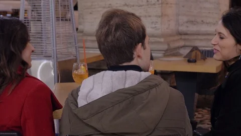 love triangle.woman kissing boyfriend wh... | Stock Video | Pond5