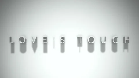 love's touch 3D title animation white te... | Stock Video | Pond5