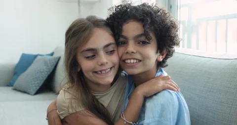 Loving Italian brother cuddling tightly ... | Stock Video | Pond5