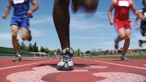 Track Runners Stock Footage ~ Royalty Free Stock Videos | Pond5