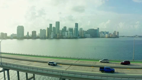 Miami Sea Bridge Stock Footage ~ Royalty Free Stock Videos | Pond5