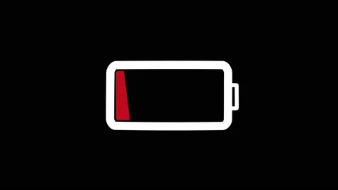 Battery Low Animation Stock Videos – Royalty-Free HD & 4K Videos