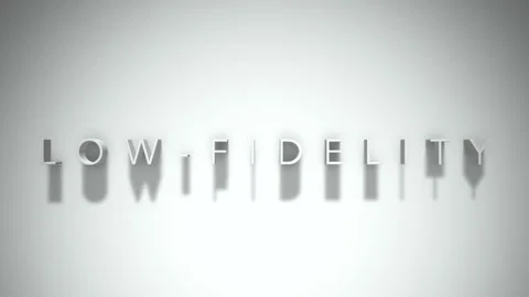 low fidelity 3D title animation white te... | Stock Video | Pond5