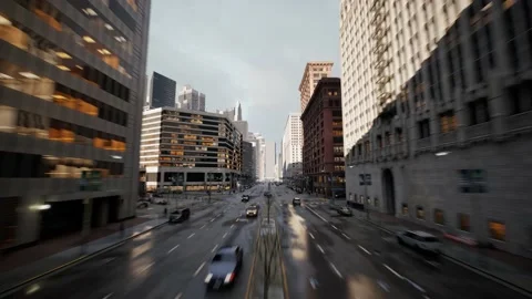 Flying Through City Stock Videos – Royalty-Free HD & 4K Videos | Pond5