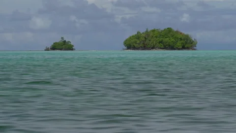 Low-lying Reef atoll islets, Solomon Isl... | Stock Video | Pond5