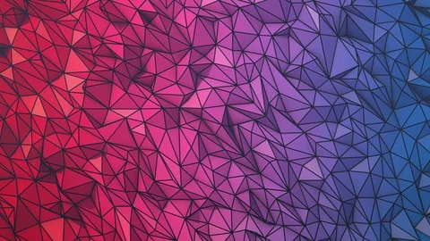 Low poly back dual color wireframe | Stock Video | Pond5