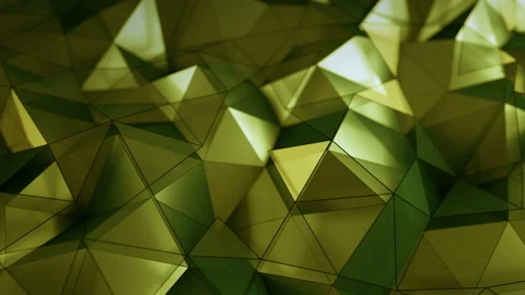 Low poly glass surface 3D rendering loop... | Stock Video | Pond5