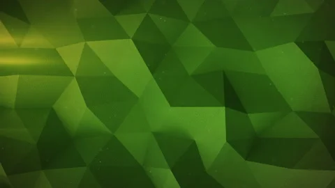 Low poly green surface with plaster text... | Stock Video | Pond5