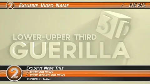 Lower and upper third ~ After Effects Template #10823808