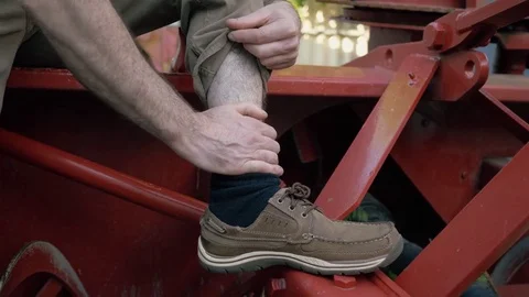 Rubbing Leg Stock Videos – Royalty-Free HD & 4K Videos