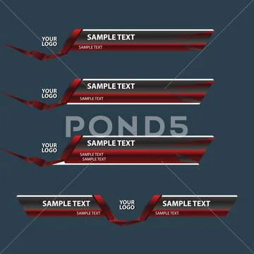 Lower third banner Stock Illustration ~ Graphic #54956700