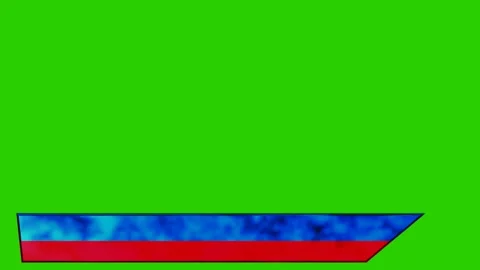 Lower Third red and blue on a green scre... | Stock Video | Pond5