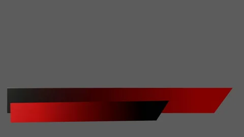 Lower third with red gradient - 4k - 60 ... | Stock Video | Pond5