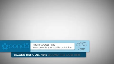 Lower Thirds 5 Pack - 4K ~ After Effects Project #56291996