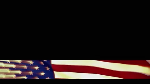 Lower thirds American flag | Stock Video | Pond5