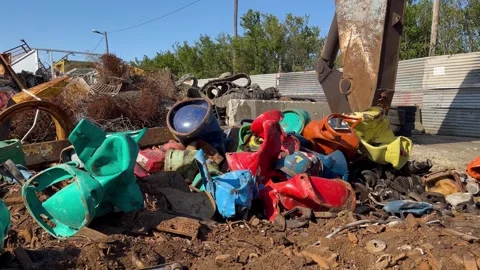 LPG PNG Gas Cylinder Bottles crushed an... | Stock Video | Pond5