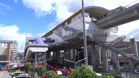 LRT Antipolo Train Station in the Philip... | Stock Video | Pond5
