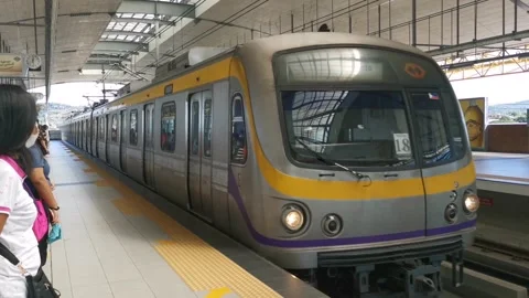 LRT Antipolo Train Station Platform in t... | Stock Video | Pond5