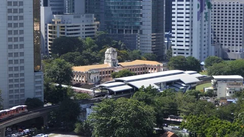 LRT Metro subway Train drive in subway s... | Stock Video | Pond5