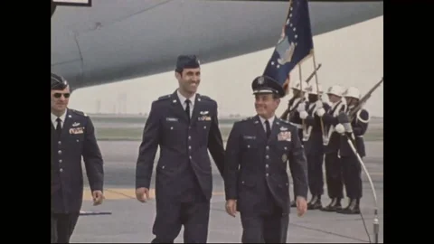 Lt. Col. Robert Stirm and Lt. Dennis Cha... | Stock Video | Pond5