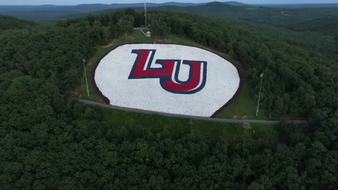 LU Liberty University Flames sign and lo... | Stock Video | Pond5