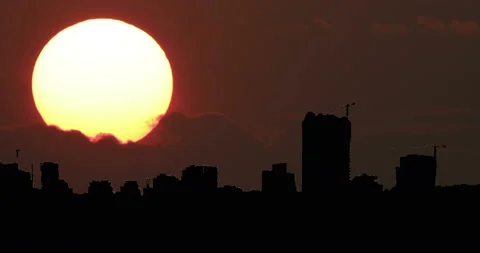 Luanda Angola Skyline Silhouette Sunset ... | Stock Video | Pond5