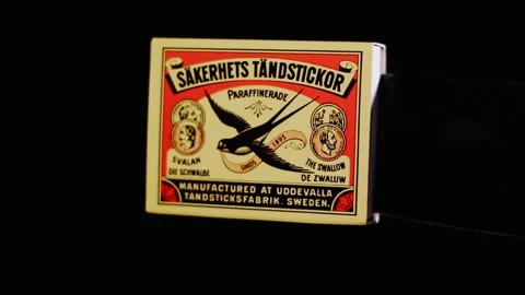 Lucifer box in black screen background 4... | Stock Video | Pond5