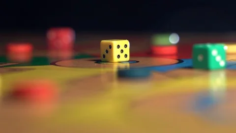 Luck board game. Colourful traditional w... | Stock Video | Pond5