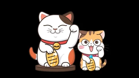 Lucky Cat Animation Stock Footage ~ Royalty Free Stock Videos | Pond5