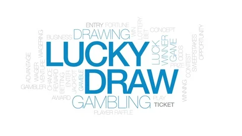 Lucky draw animated word cloud, text des... | Stock Video | Pond5