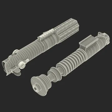 Luke Skywalker Lightsabers 3D Models Set ~ 3D Model #91476986