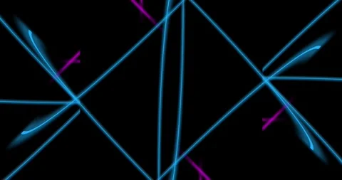 Luminous Lines LED neon loop | Stock Video | Pond5