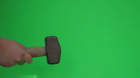 Lump Hammer D on Green Screen Chroma Key... | Stock Video | Pond5