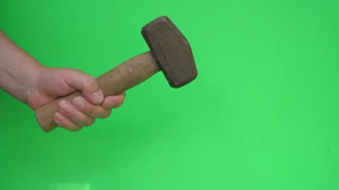 Lump Hammer D on Green Screen Chroma Key... | Stock Video | Pond5