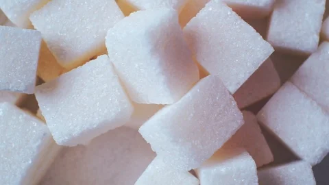 lump sugar in cubes.closeup.Abstract mot... | Stock Video | Pond5