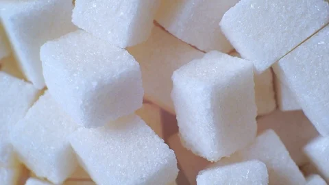 lump sugar in cubes.closeup.Abstract mot... | Stock Video | Pond5