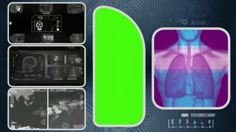 Lungs digital - Computer Scanning - Hum... | Stock Video | Pond5